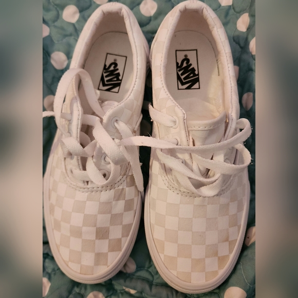 Vans | Shoes | All White Checkered Vans | Poshmark